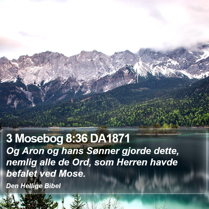 3 Mosebog 8 Bible Images - 3 Mosebog Chapter 8 DA1871 Bible Verse Pictures