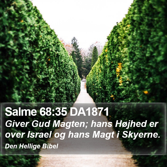 Salme 68 Bible Images - Salme Chapter 68 DA1871 Bible Verse Pictures